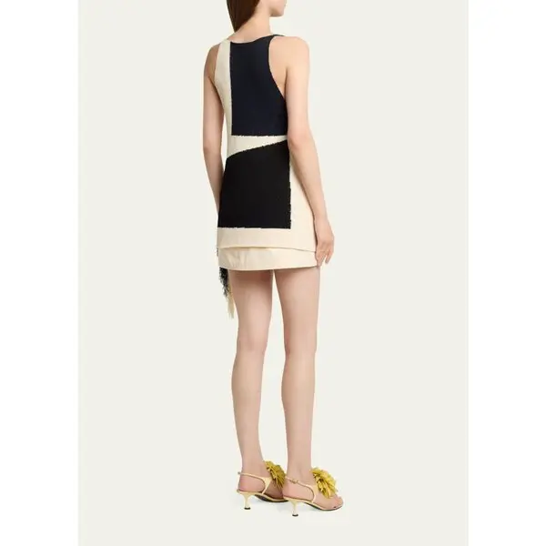 Proenza Schouler Saskia Color-block Textured Knit Top