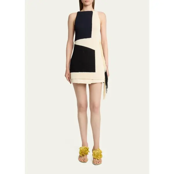 Proenza Schouler Saskia Color-block Textured Knit Top