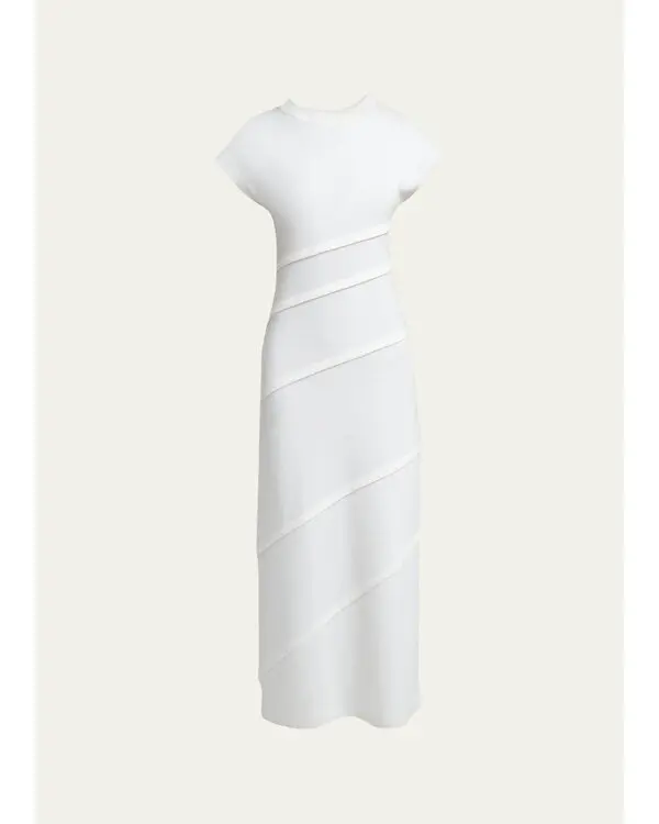 Proenza Schouler Hilma Cap-sleeve Column Dress - White