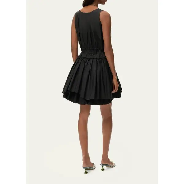 Loewe X Paula's Ibiza Ruffle Cotton-rib Mini Tank Dress