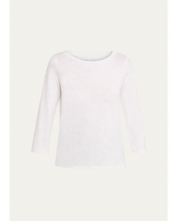Majestic Filatures 3/4-sleeve Organic Cotton Shirt