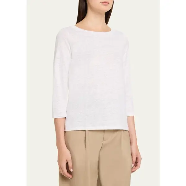 Majestic Filatures 3/4-sleeve Organic Cotton Shirt