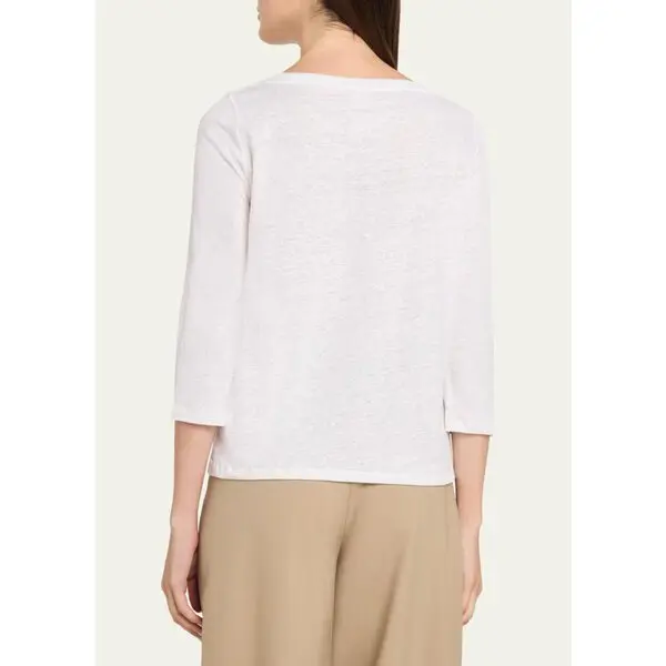 Majestic Filatures 3/4-sleeve Organic Cotton Shirt