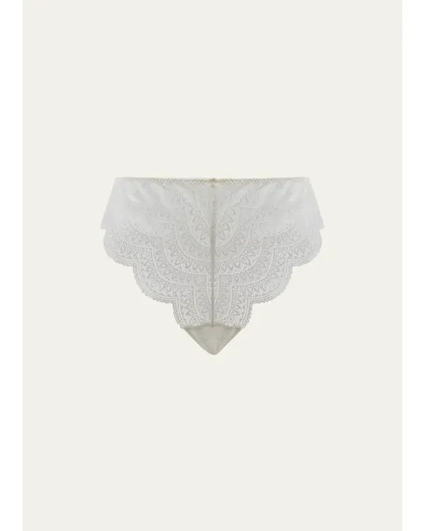 Simone Perele Karma Demi-cup Convertible Lace Bra - Ivory
