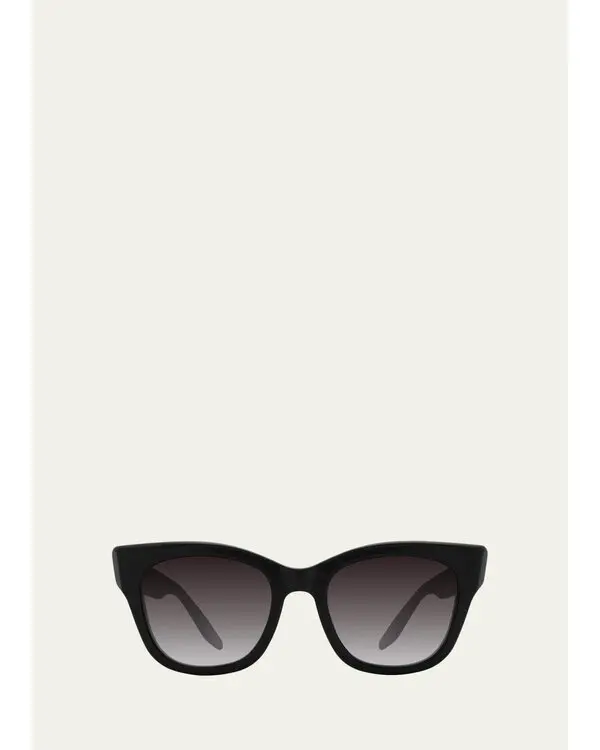 Barton Perreira Gibson 50mm Acetate Cat-eye Sunglasses - Black