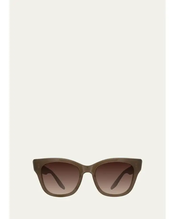 Barton Perreira Gibson 50mm Acetate Cat-eye Sunglasses - Mocha