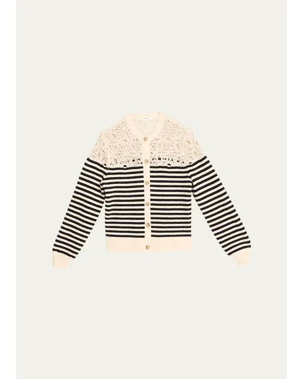 FRAME The Coastal Stripe Cardigan