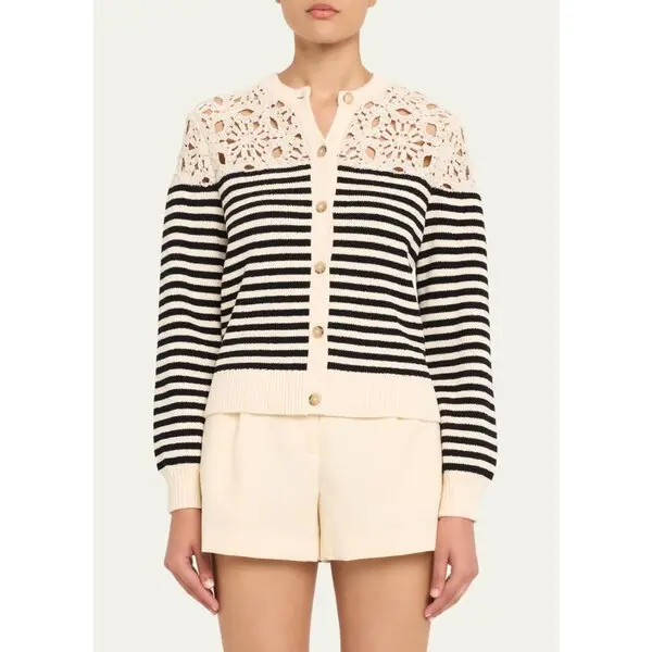 FRAME The Coastal Stripe Cardigan
