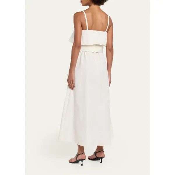 Proenza Schouler White Label Reign Washed Cotton Midi Dress - Alabaster