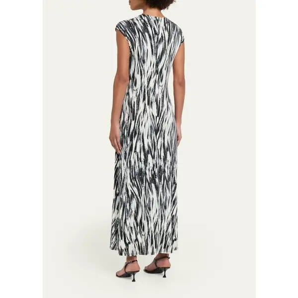 Proenza Schouler White Label Miranda Belted A-line Maxi Dress - Willow Mul