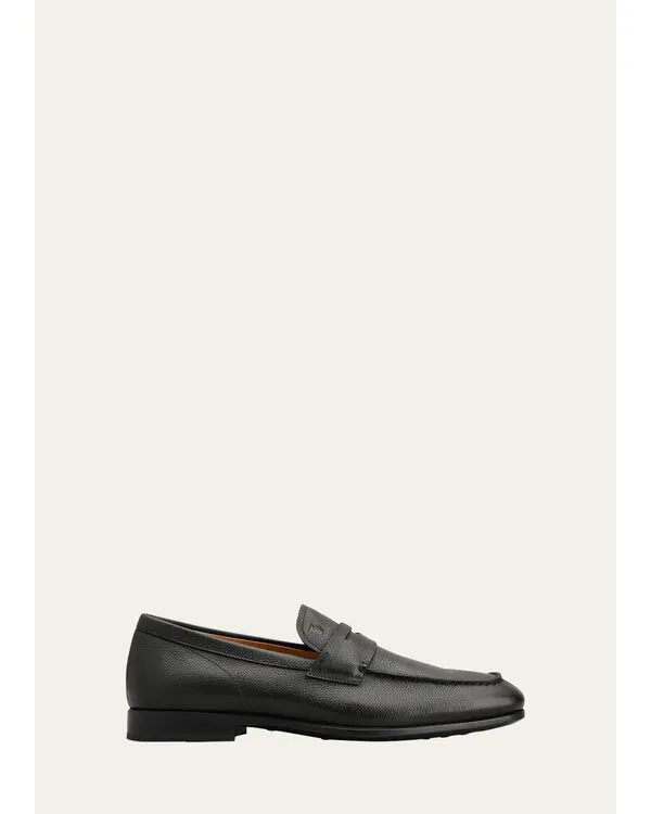 TOD'S Mocassino Gomma Leather Penny Loafers