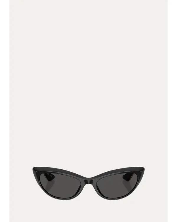 KHAITE X OLIVER PEOPLES 1963c 53mm Cat-eye Sunglasses - Black