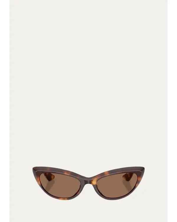 KHAITE X OLIVER PEOPLES 1963c 53mm Cat-eye Sunglasses - Brown