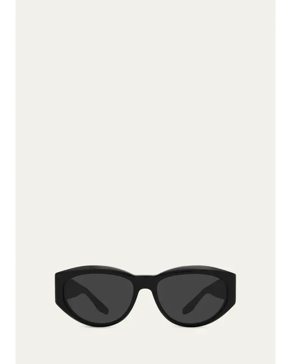 Barton Perreira Robinson 56mm Acetate Oval Sunglasses - Black
