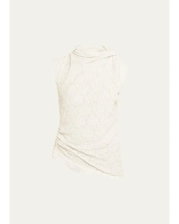 Proenza Schouler White Label Circe Draped Stretch-knit Top - Alabaster