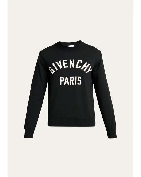 Givenchy Logo Cotton-blend Crewneck Sweater