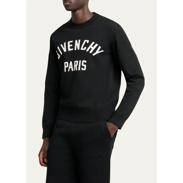 Givenchy Logo Cotton-blend Crewneck Sweater