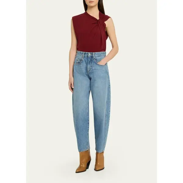 Isabel Marant Étoile Oriane Barrel-leg Ankle Jeans