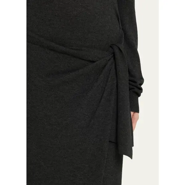 Isabel Marant Étoile Jozira Button-shoulder Wrap Maxi Sweater Dress