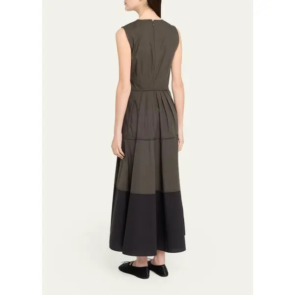 Proenza Schouler White Label Kailey Tiered Poplin Maxi Dress