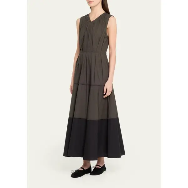 Proenza Schouler White Label Kailey Tiered Poplin Maxi Dress
