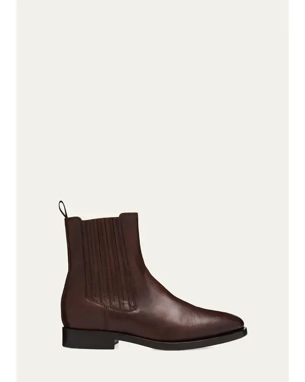 Brunello Cucinelli Leather Chelsea Boots - Brown