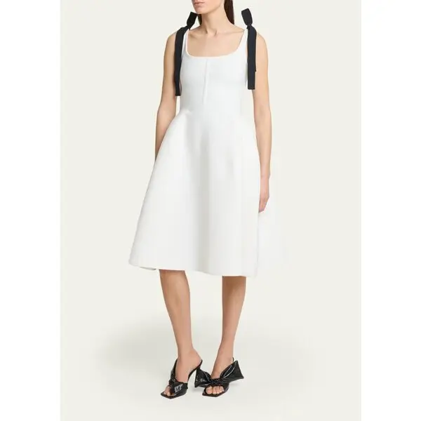 Givenchy Sleeveless Bow-embellished Midi Dress