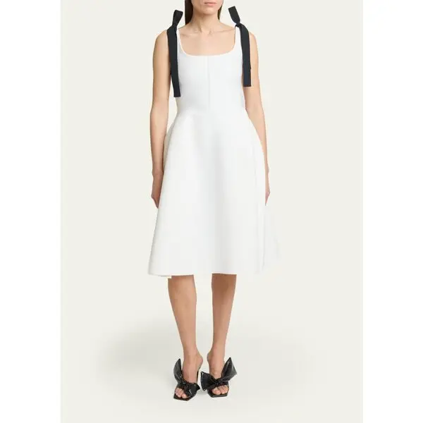 Givenchy Sleeveless Bow-embellished Midi Dress