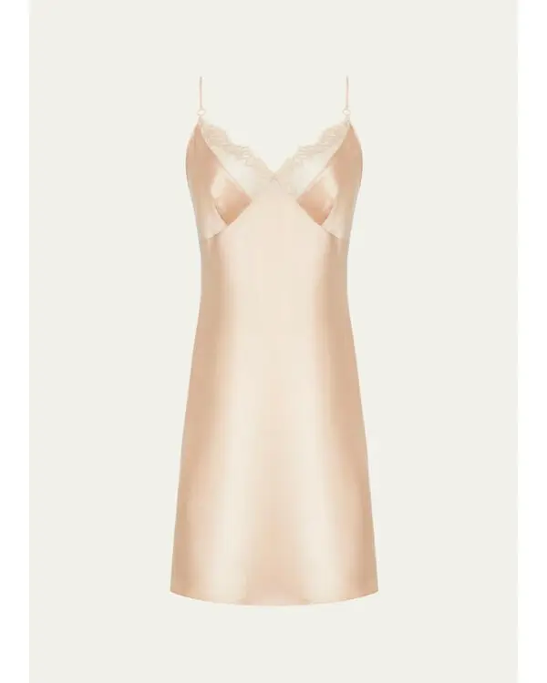 Lise Charmel Elegance Artist Lace-trim Chemise - Nude
