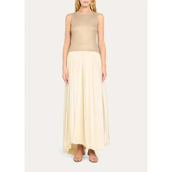 Majestic Filatures Soft Touch Metallic Knit Tank Top