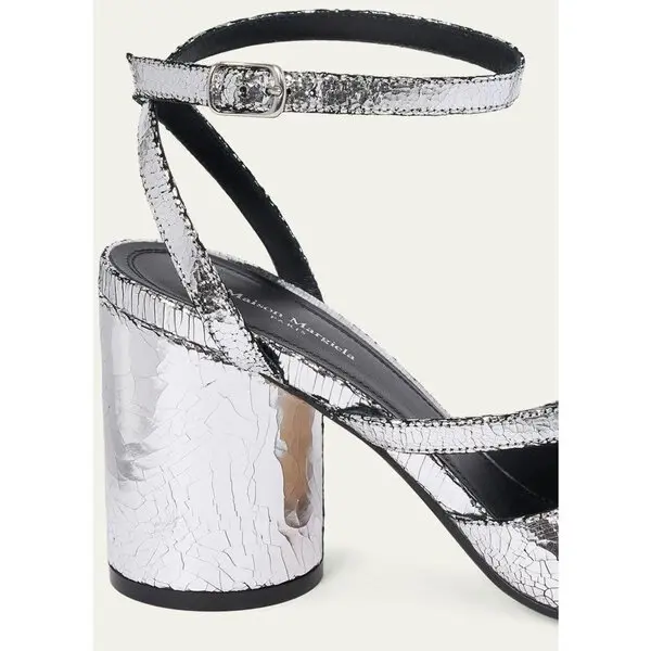 MAISON MARGIELA Tabi Broken Mirror Leather Split-toe Pumps