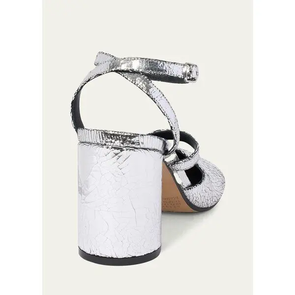 MAISON MARGIELA Tabi Broken Mirror Leather Split-toe Pumps