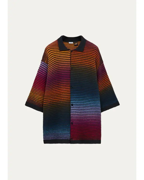 Loewe X Paula's Ibiza Multi-stripe Knit Shirt