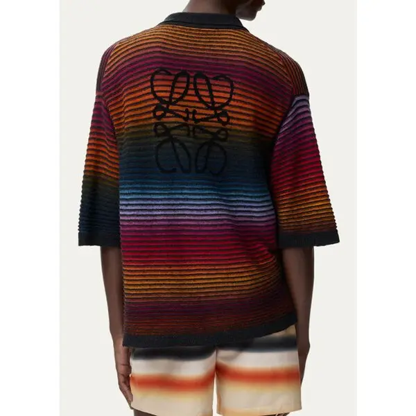 Loewe X Paula's Ibiza Multi-stripe Knit Shirt