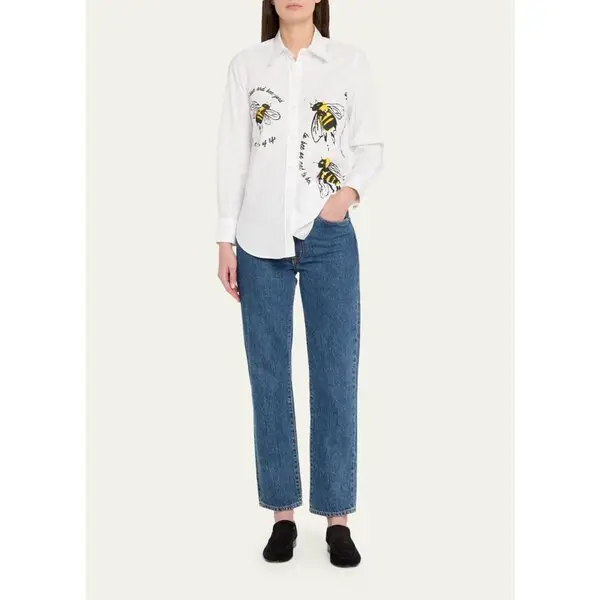 Libertine Bee Lieve New Classic Button-down Shirt - White