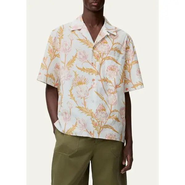 Loewe X Paula's Ibiza Artichoke-print Short-sleeve Shirt