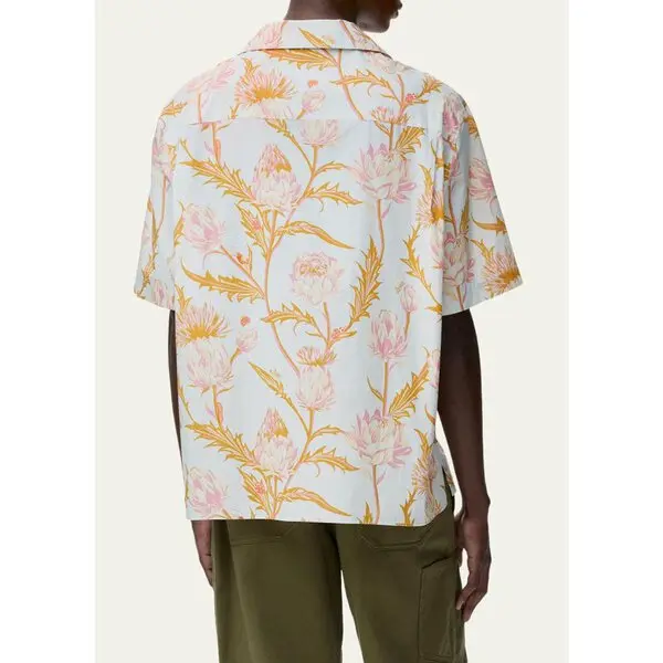 Loewe X Paula's Ibiza Artichoke-print Short-sleeve Shirt