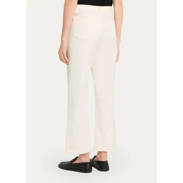 Libertine Graphic Patches Kickflare-leg Ankle Jeans - White