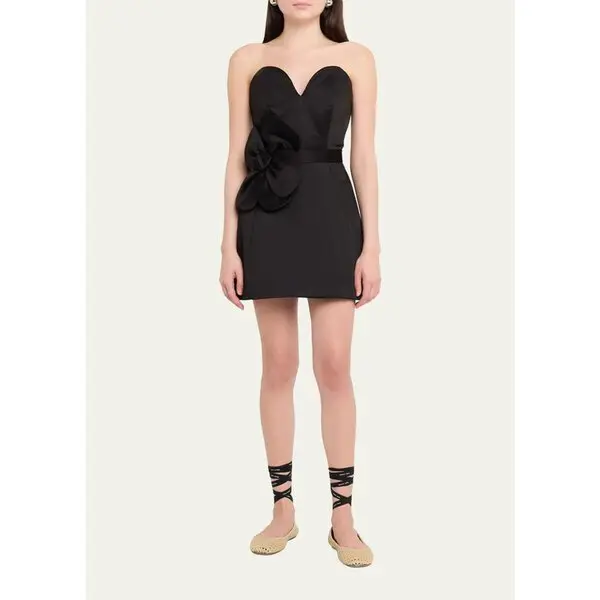 Marc Jacobs Satin Daisy Belted Dress