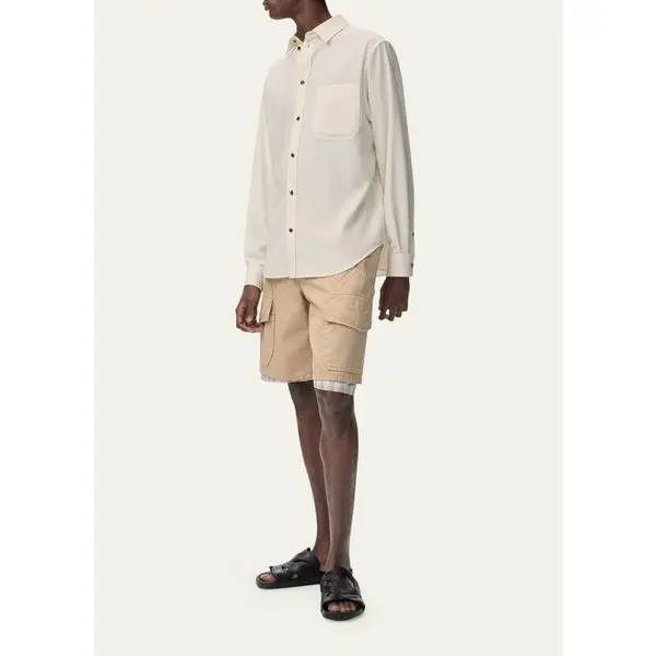 Loewe X Paula's Ibiza Washed Cotton Cargo Shorts