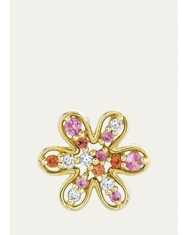 SYDNEY EVAN 14k Daisy Cocktail Stud Earring, Single