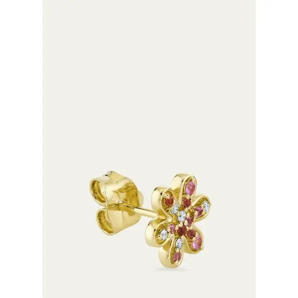 SYDNEY EVAN 14k Daisy Cocktail Stud Earring, Single
