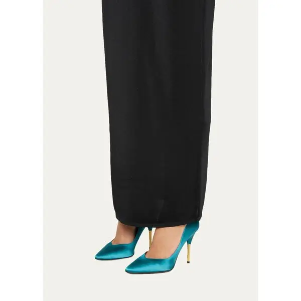 Valentino Garavani Satin Stiletto Pump - Blue