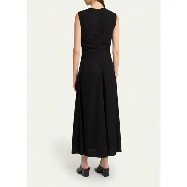 Proenza Schouler White Label Jaya Sleeveless Ruffle Midi Dress