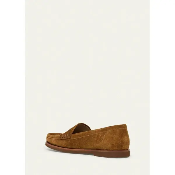 GIANVITO ROSSI Suede Penny Loafers - Texas