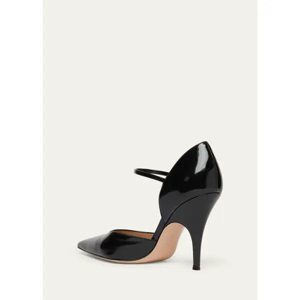GIANVITO ROSSI 95mm Sofia Patent Leather D'orsay Pumps - Black