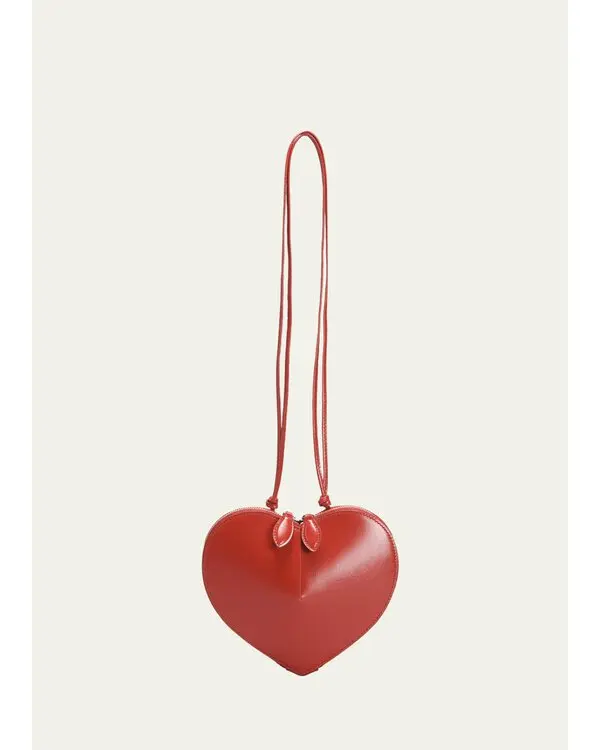 Alaïa Le Coeur Crossbody Bag In Lux Leather - Laque