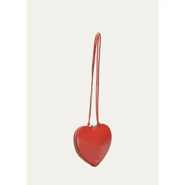 Alaïa Le Coeur Crossbody Bag In Lux Leather - Laque