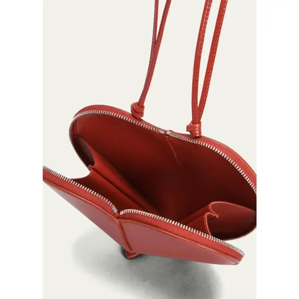 Alaïa Le Coeur Crossbody Bag In Lux Leather - Laque