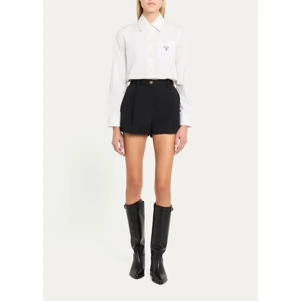 Prada 30mm Stivali Leather Riding Boots